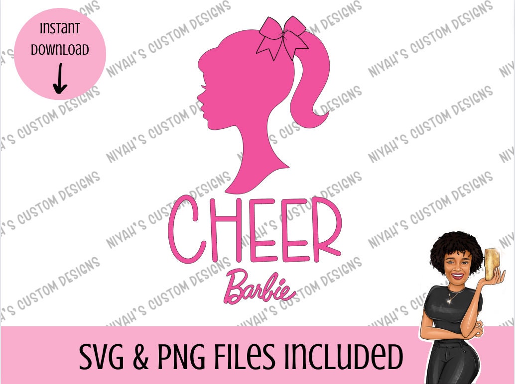 Cheer SVG Cheerleading Png Cheer Barb Svg Pink Bdoll Svg - Etsy