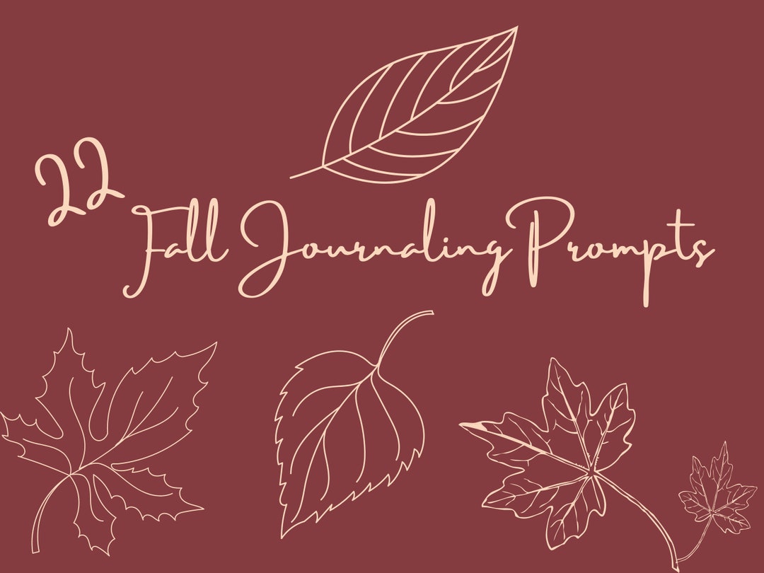 Fall Journal Prompts printable, Journaling Ideas, Seasonal - Etsy