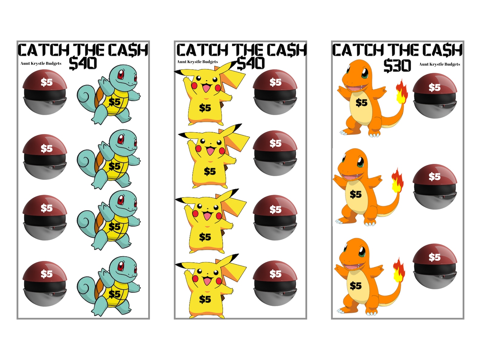 Catch the Cash Savings Challenge - Etsy