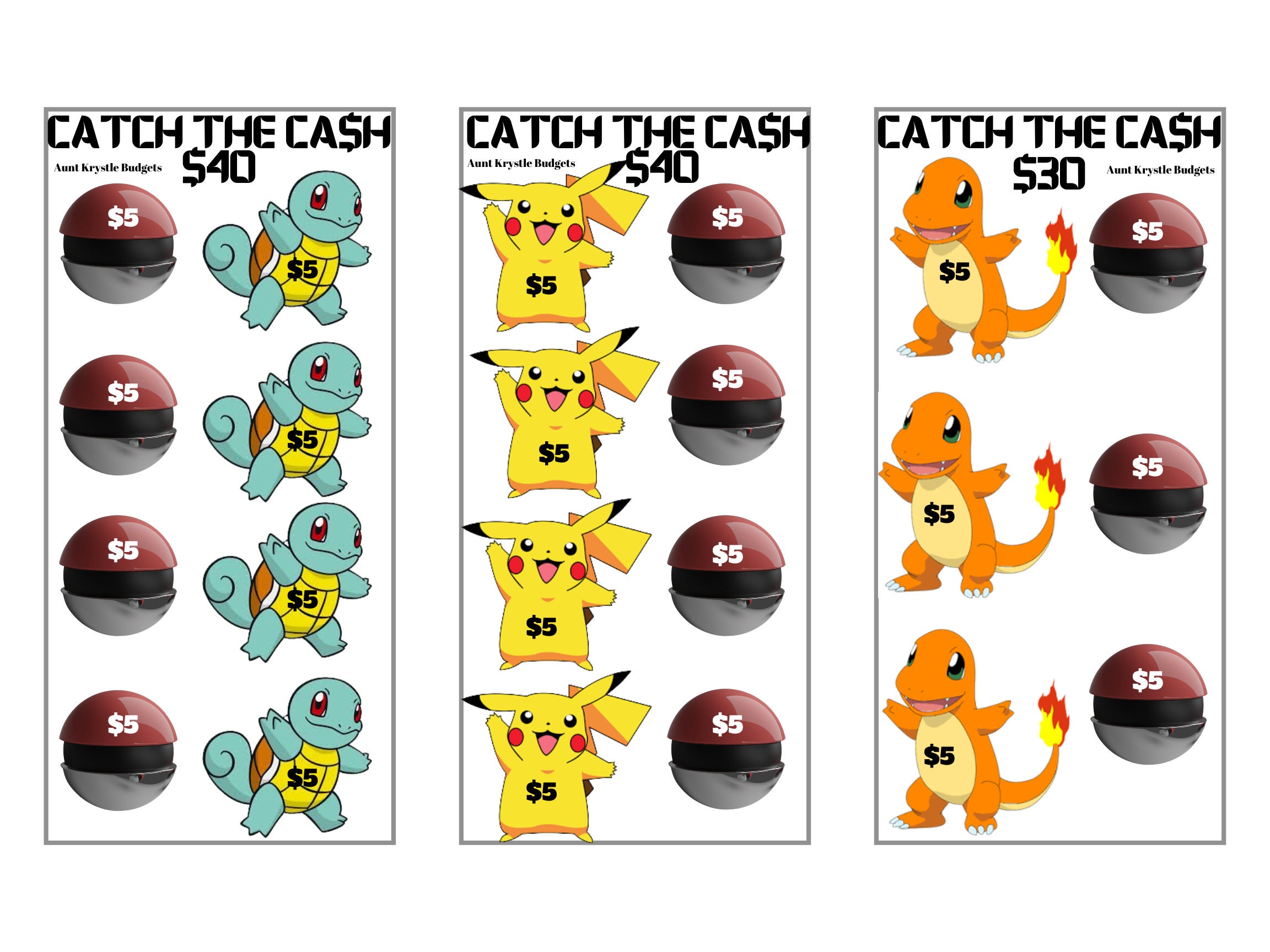 Catch the Cash Savings Challenge - Etsy