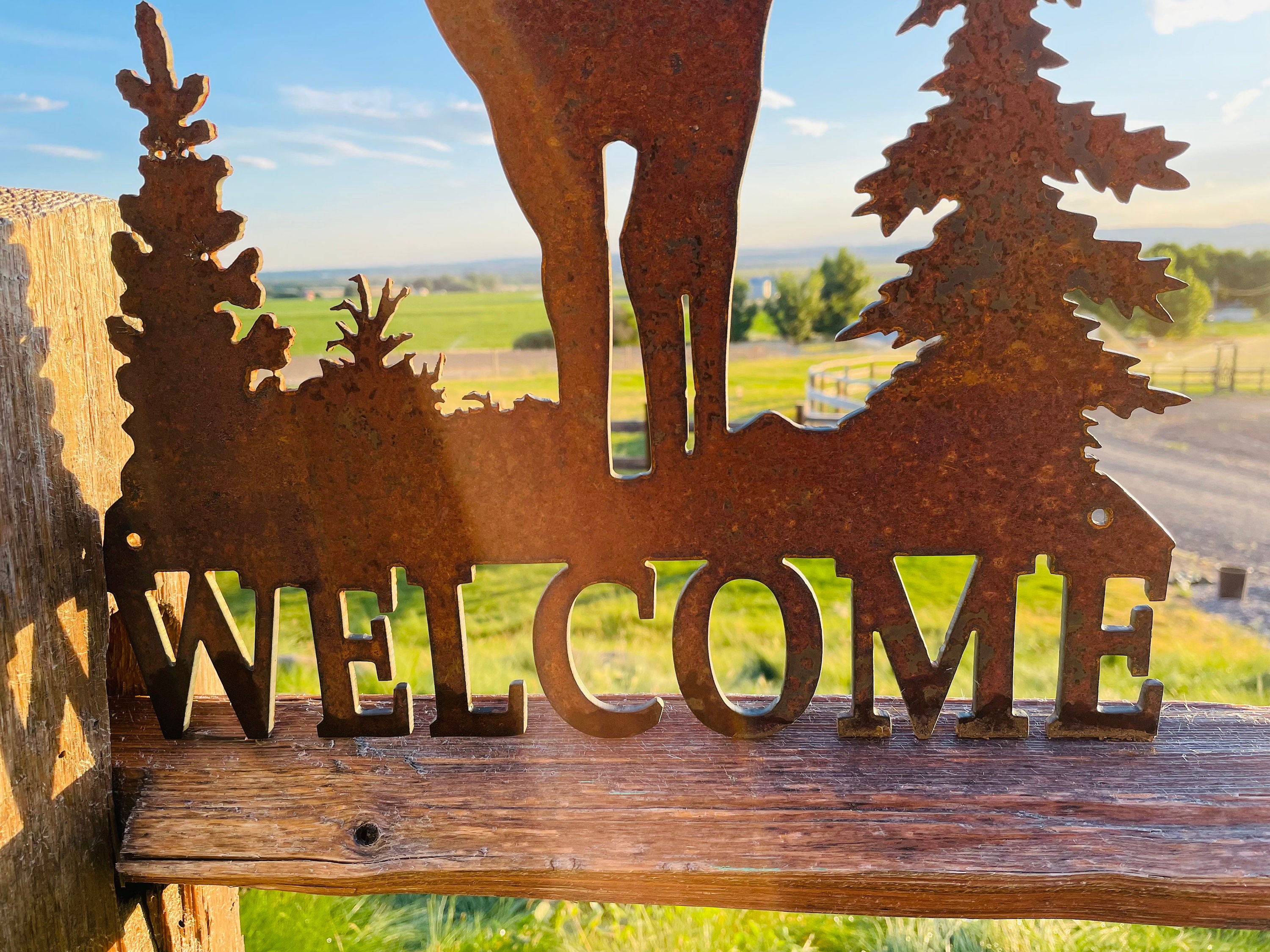 Elk Welcome Sign - Etsy