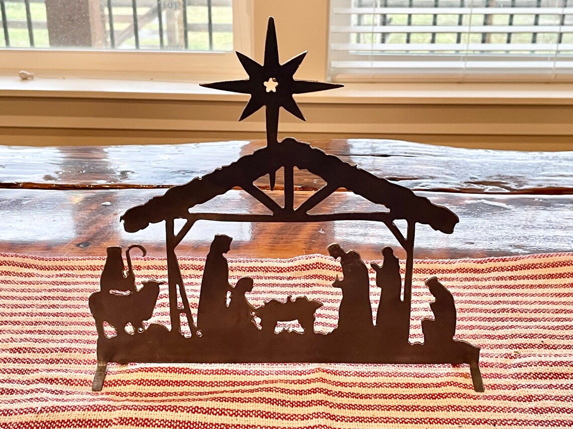 Metal Nativity Scene - Etsy