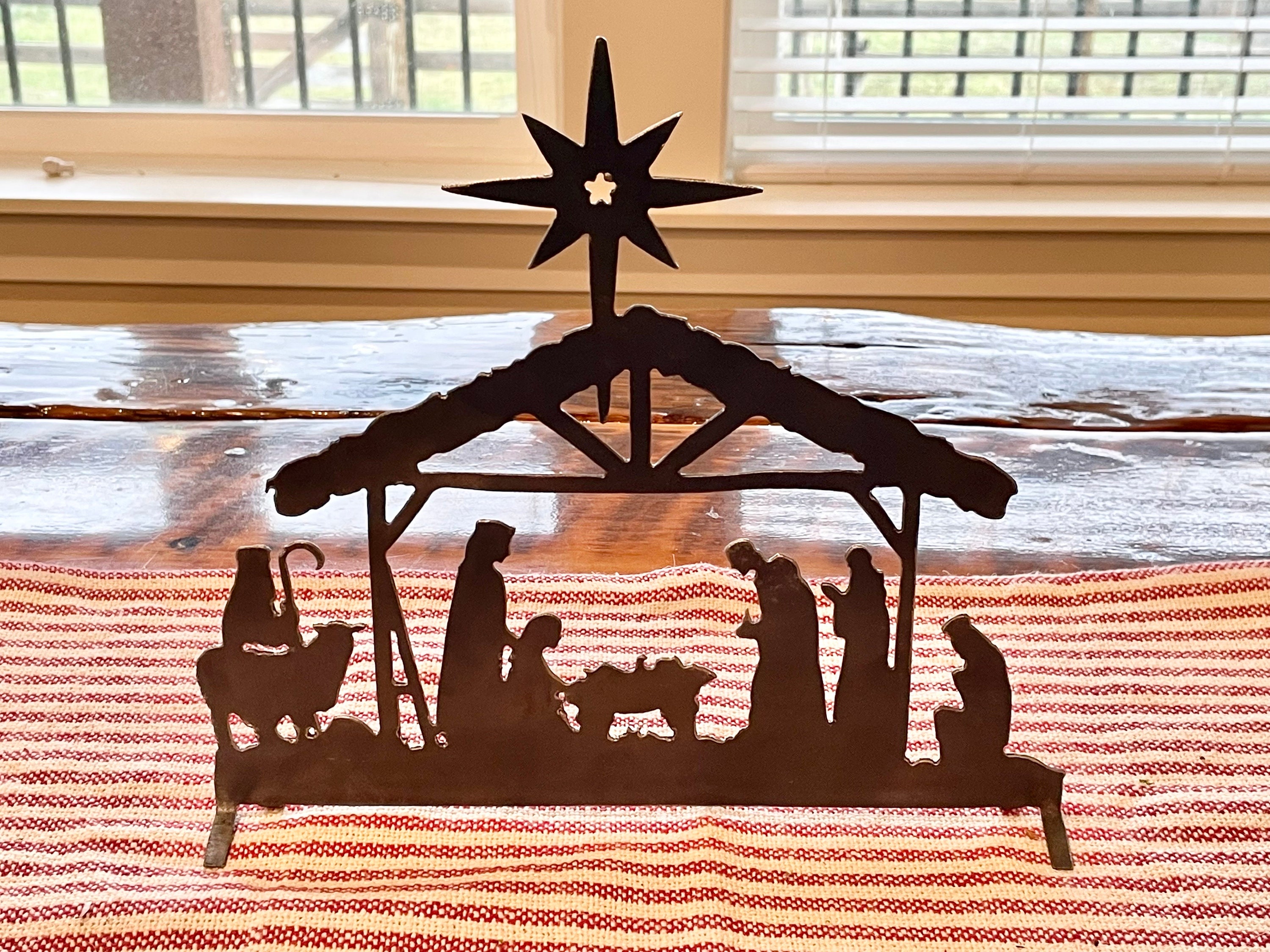 Metal Nativity Scene - Etsy