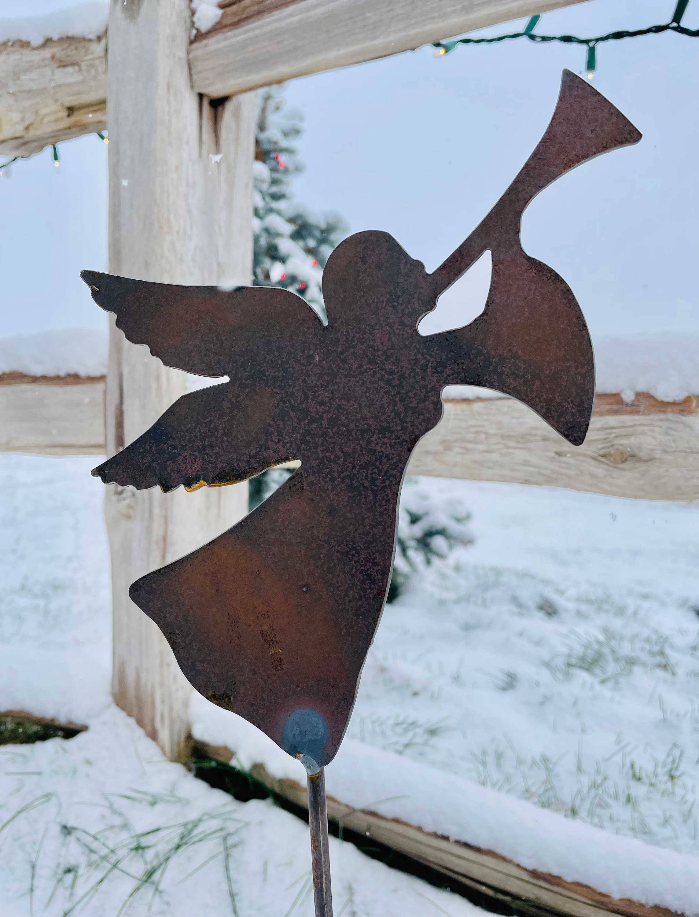 Metal Angel Stake - Etsy