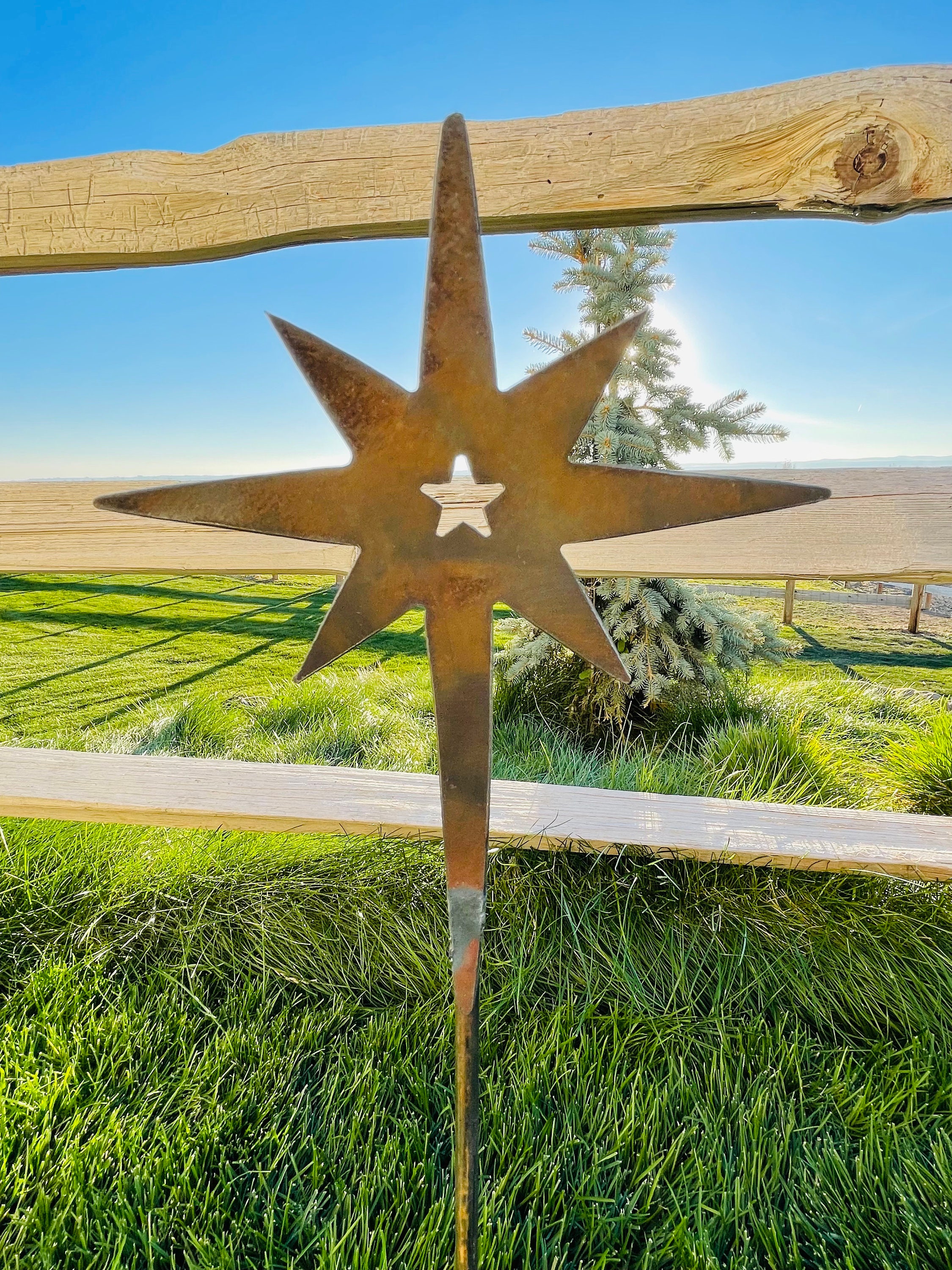 Metal Star Stake - Etsy