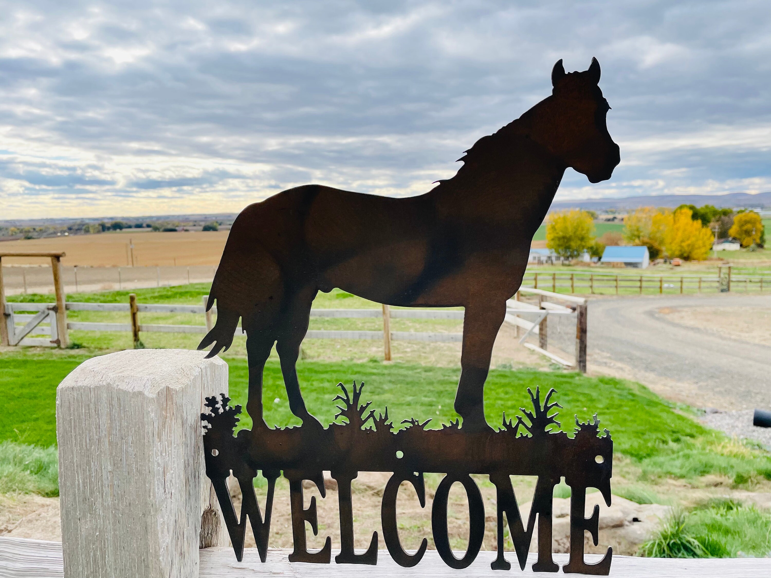 Horse Welcome Sign - Etsy