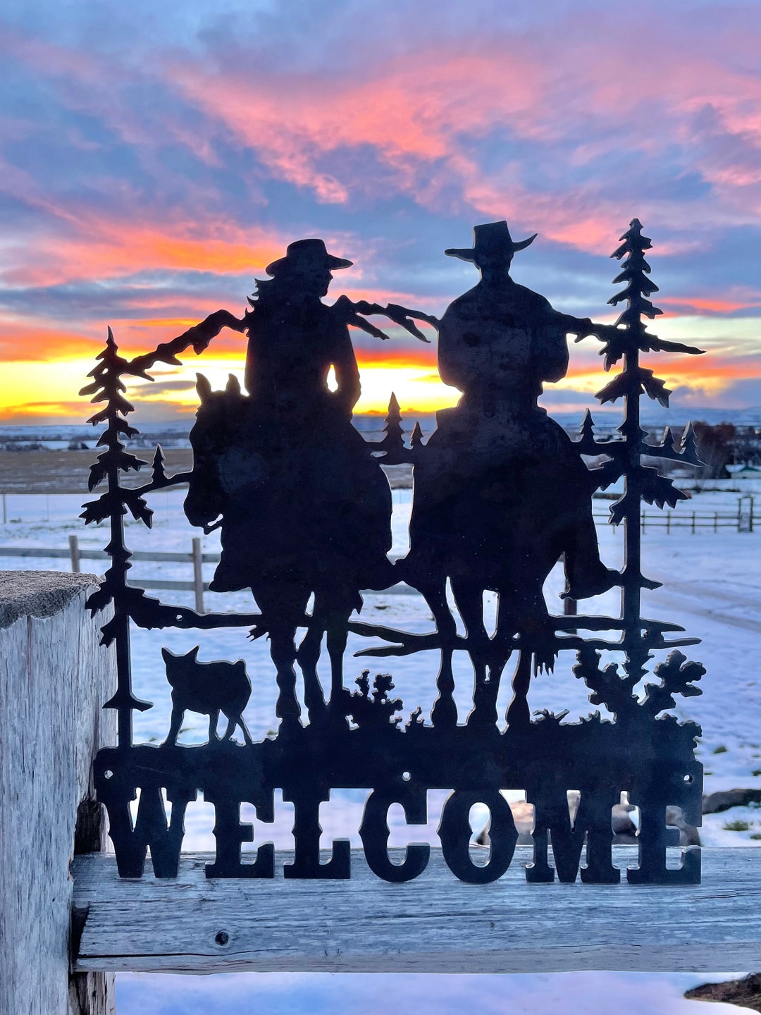 Cowboy/cowgirl Welcome - Etsy