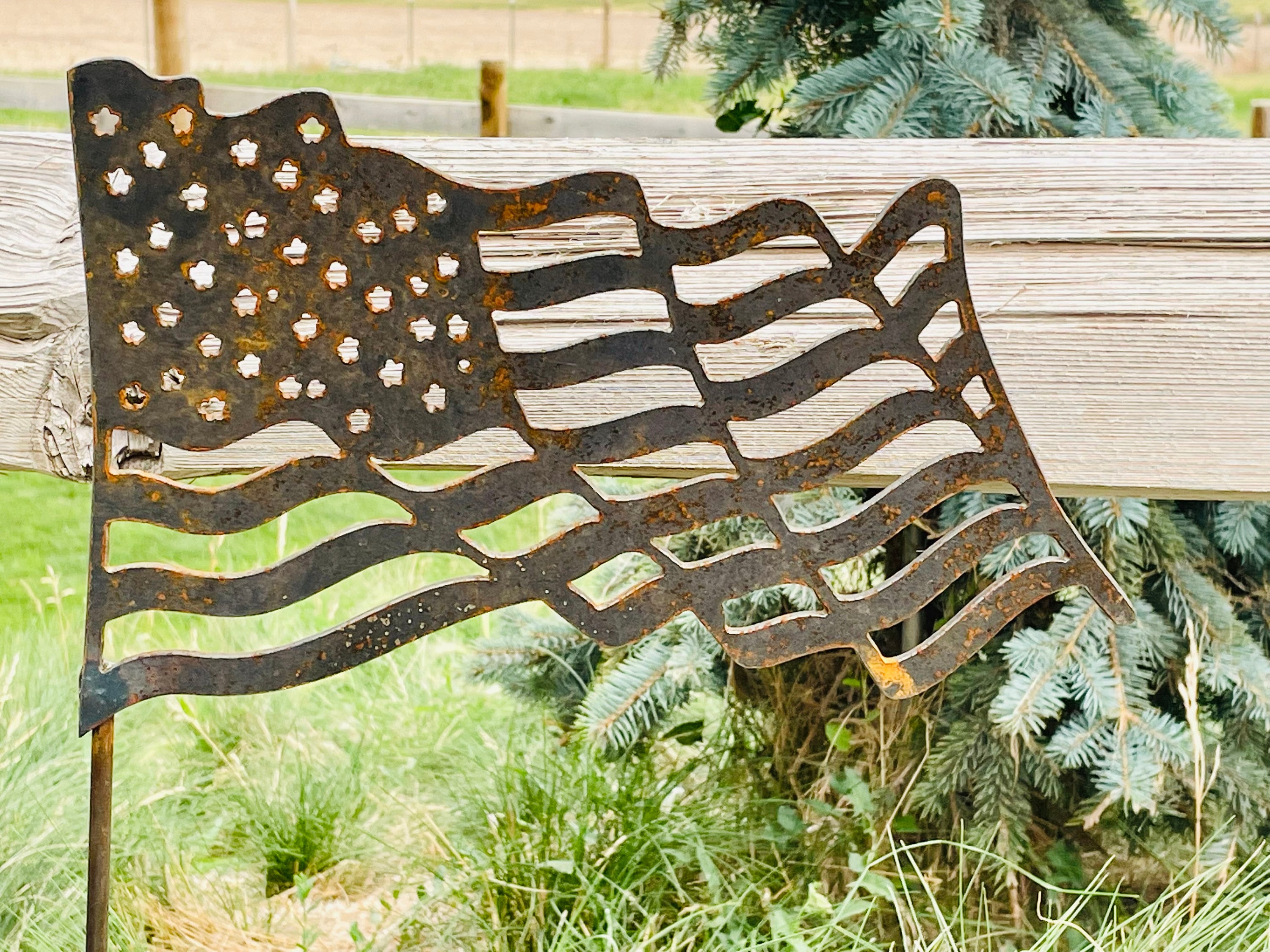 American Flag Stake - Etsy