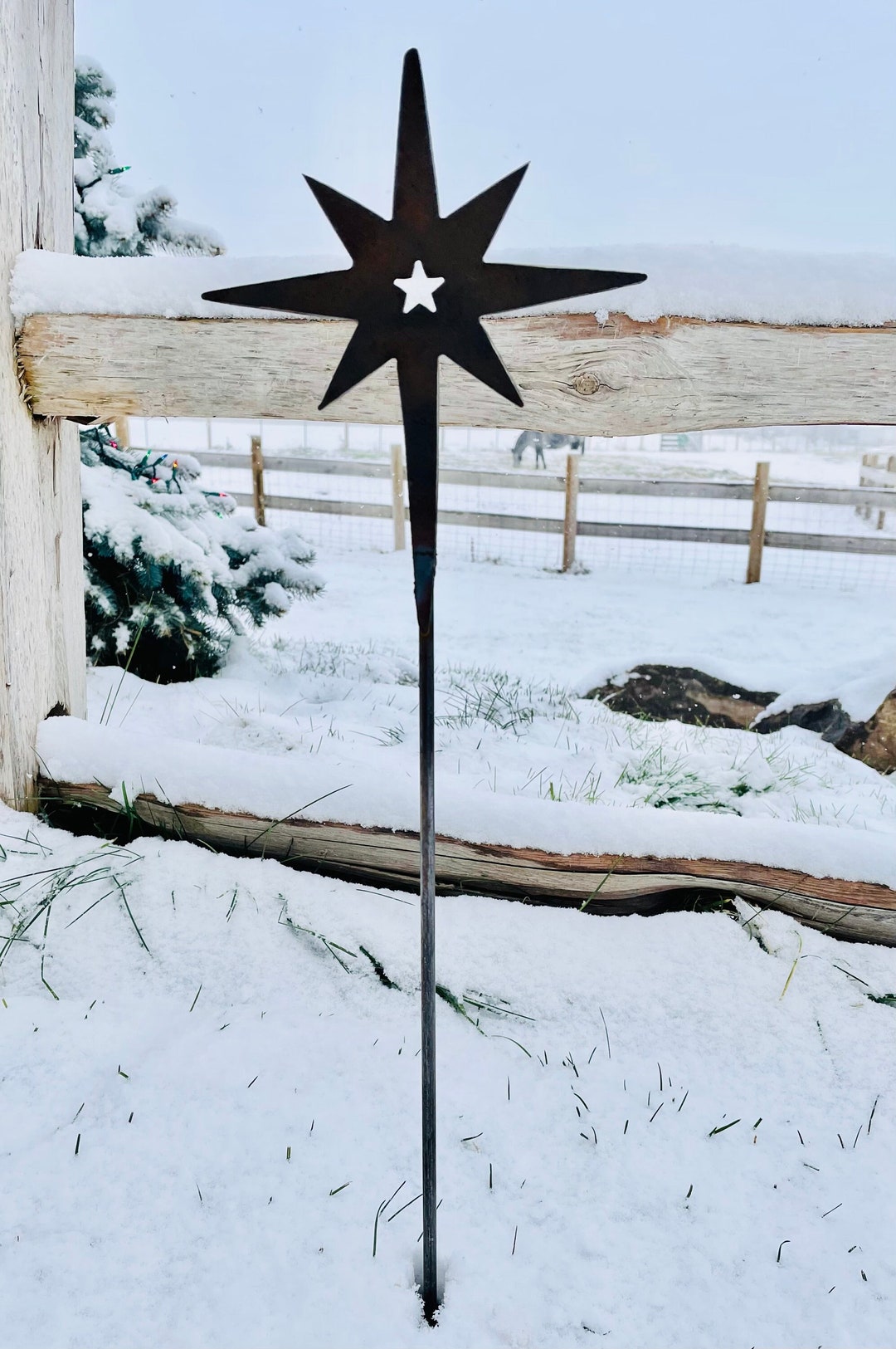 Metal Star Stake - Etsy
