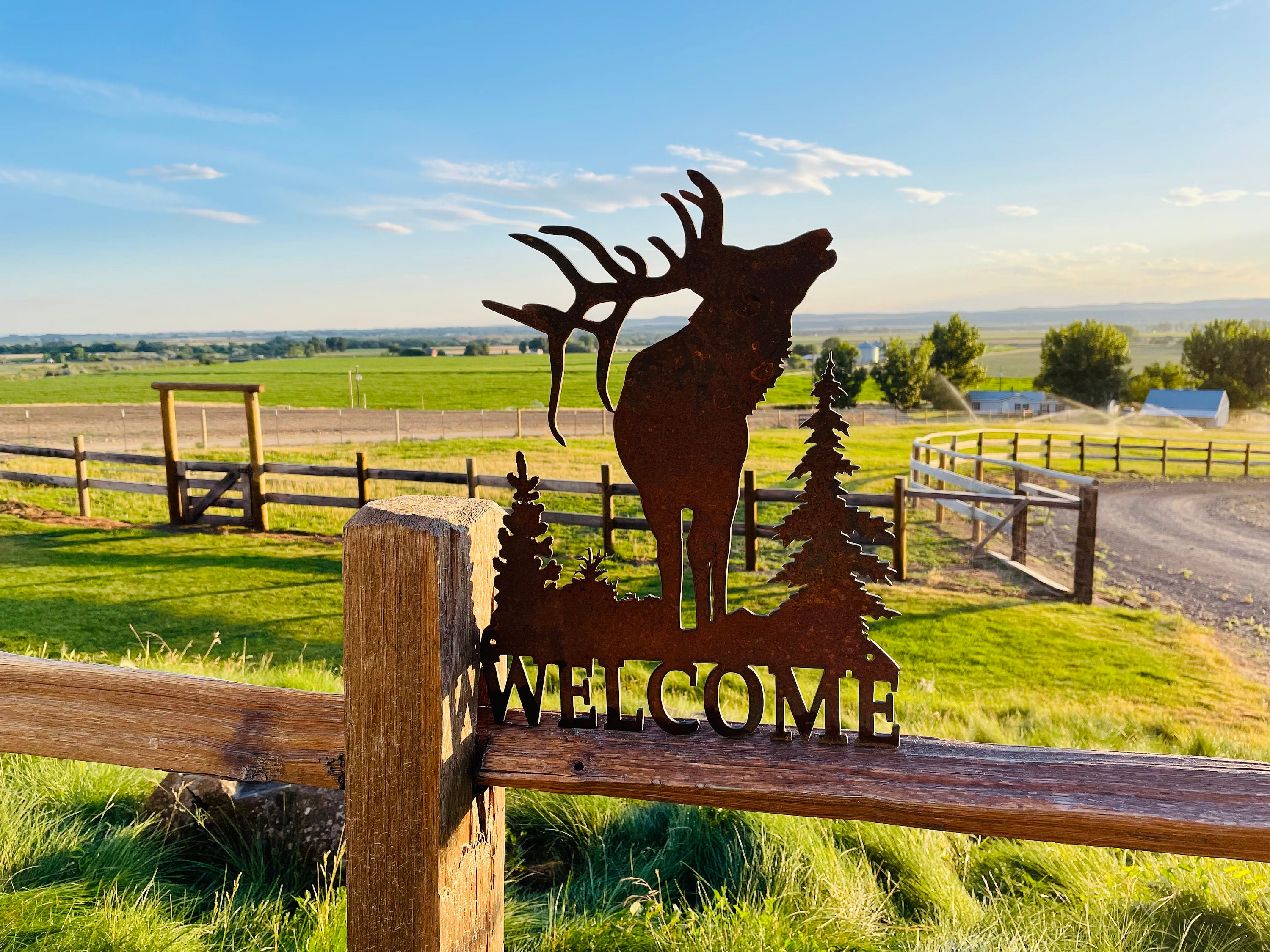 Elk Welcome Sign - Etsy