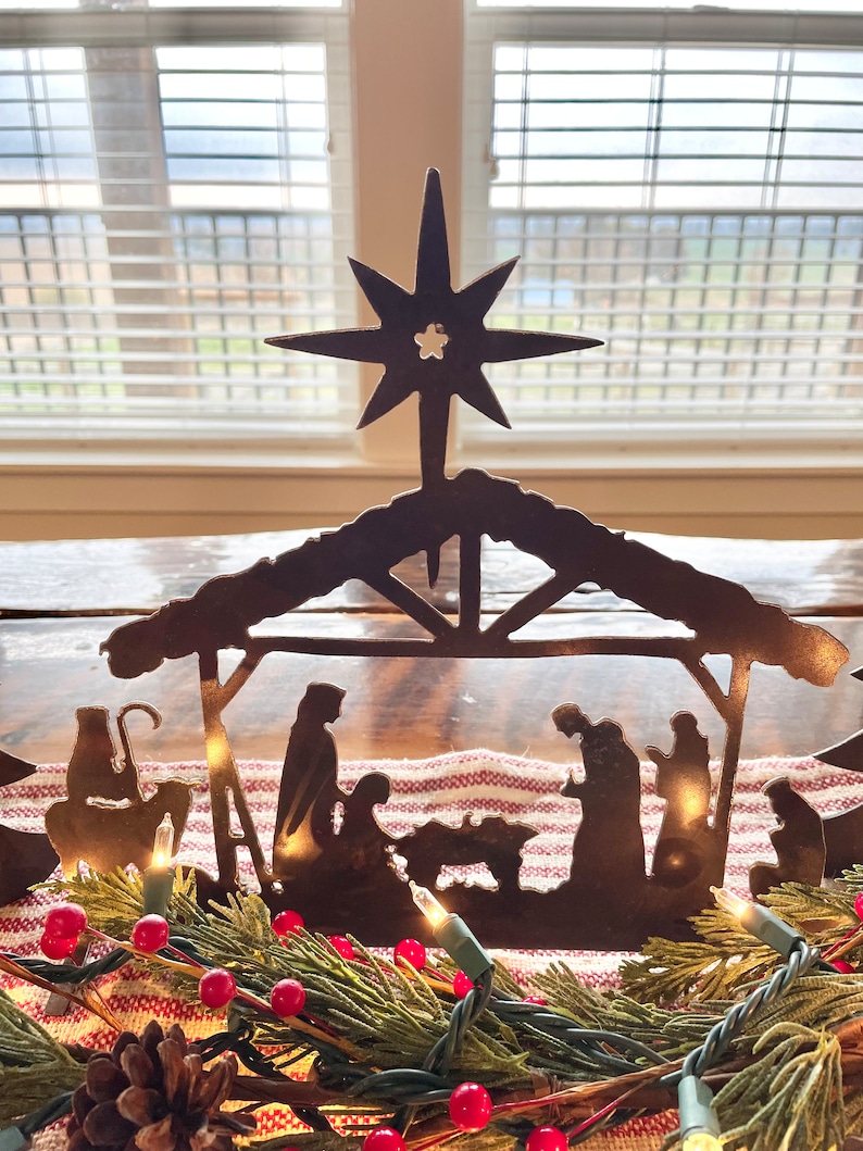Metal Nativity Scene - Etsy