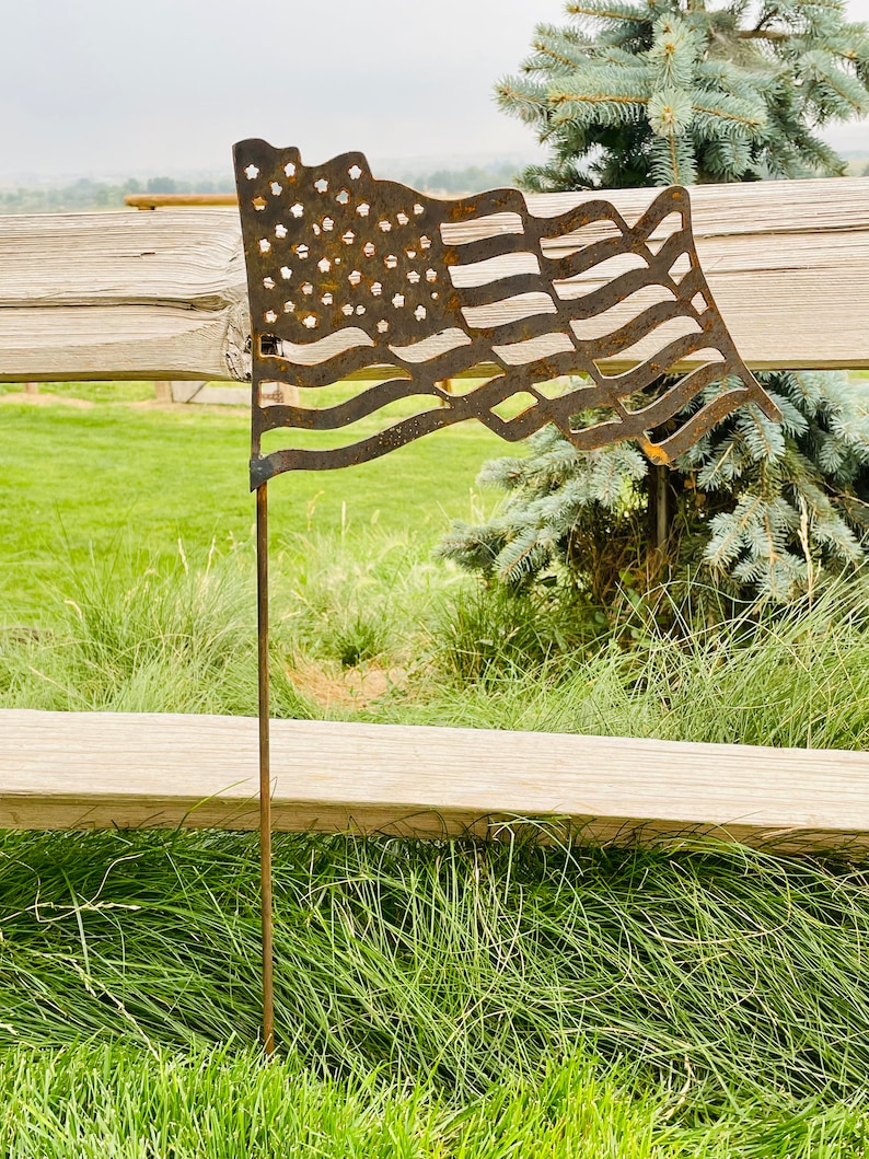 American Flag Stake - Etsy