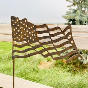 American Flag Stake - Etsy