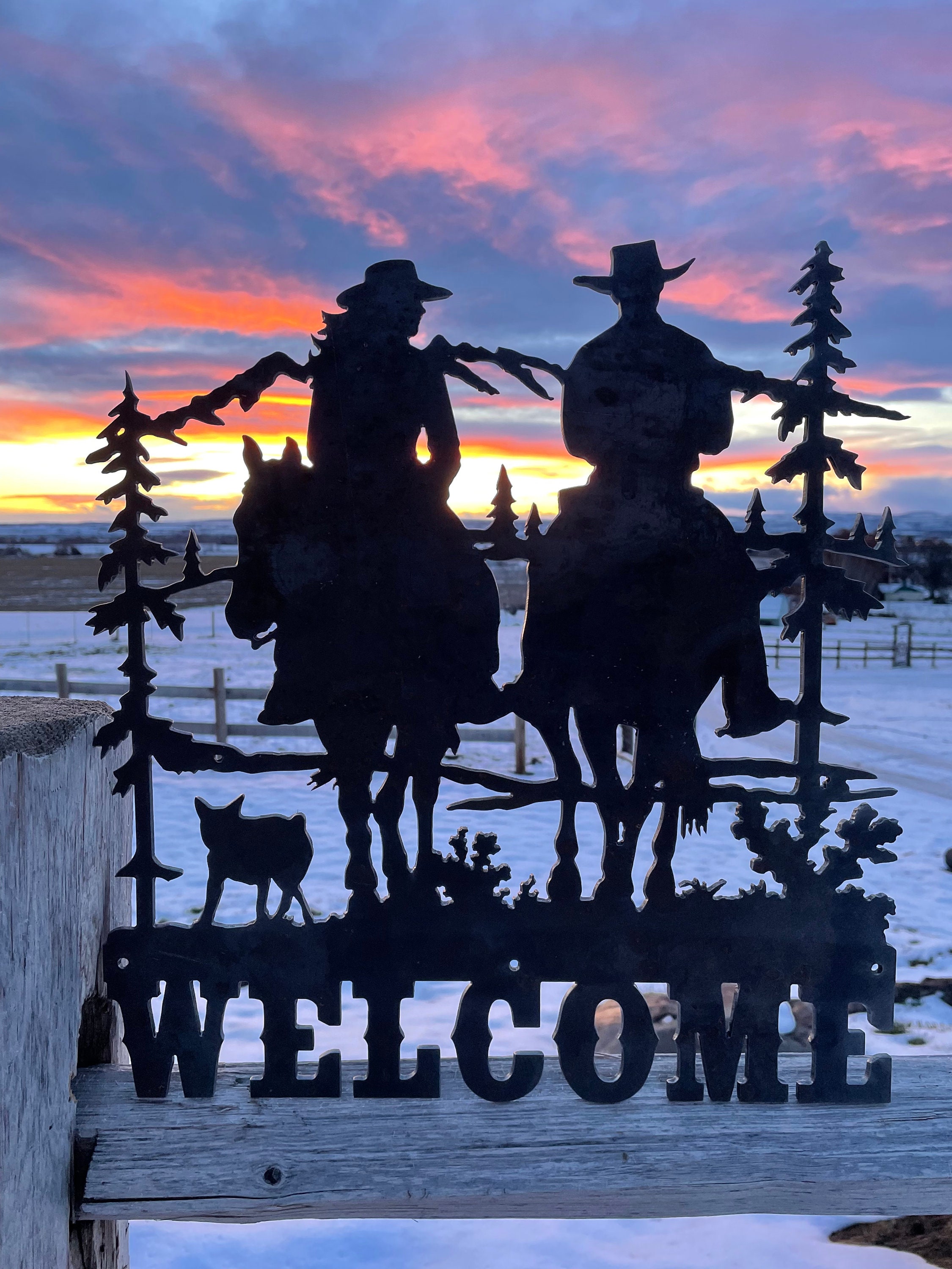 Cowboy/cowgirl Welcome - Etsy