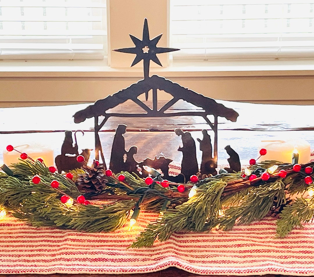 Metal Nativity Scene - Etsy