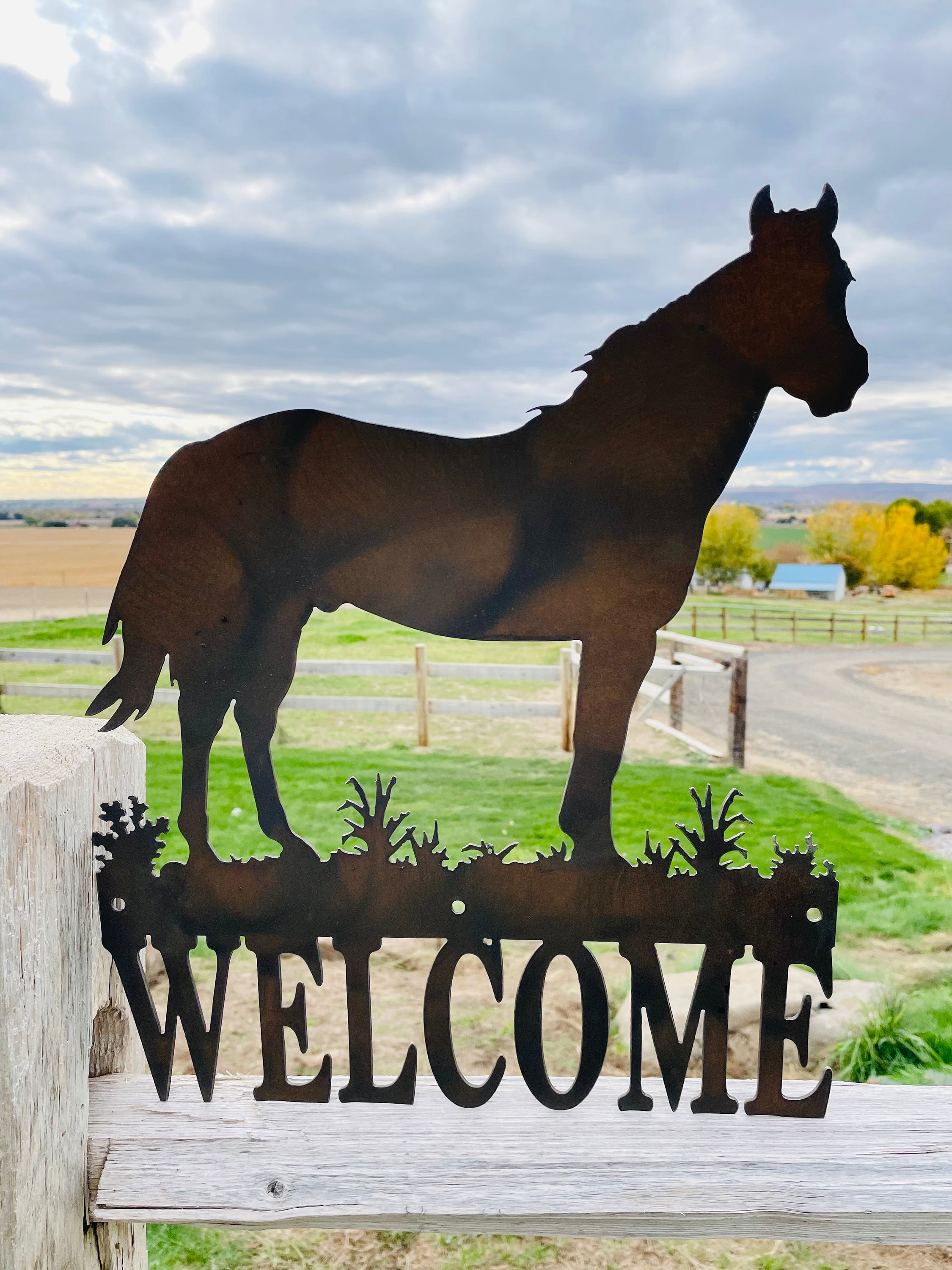 Horse Welcome Sign - Etsy