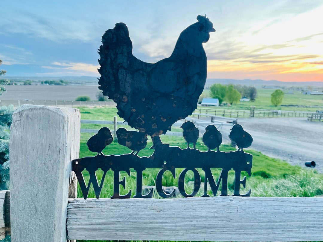 Chicken Welcome Sign - Etsy