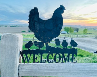 Chicken Welcome Sign - Etsy
