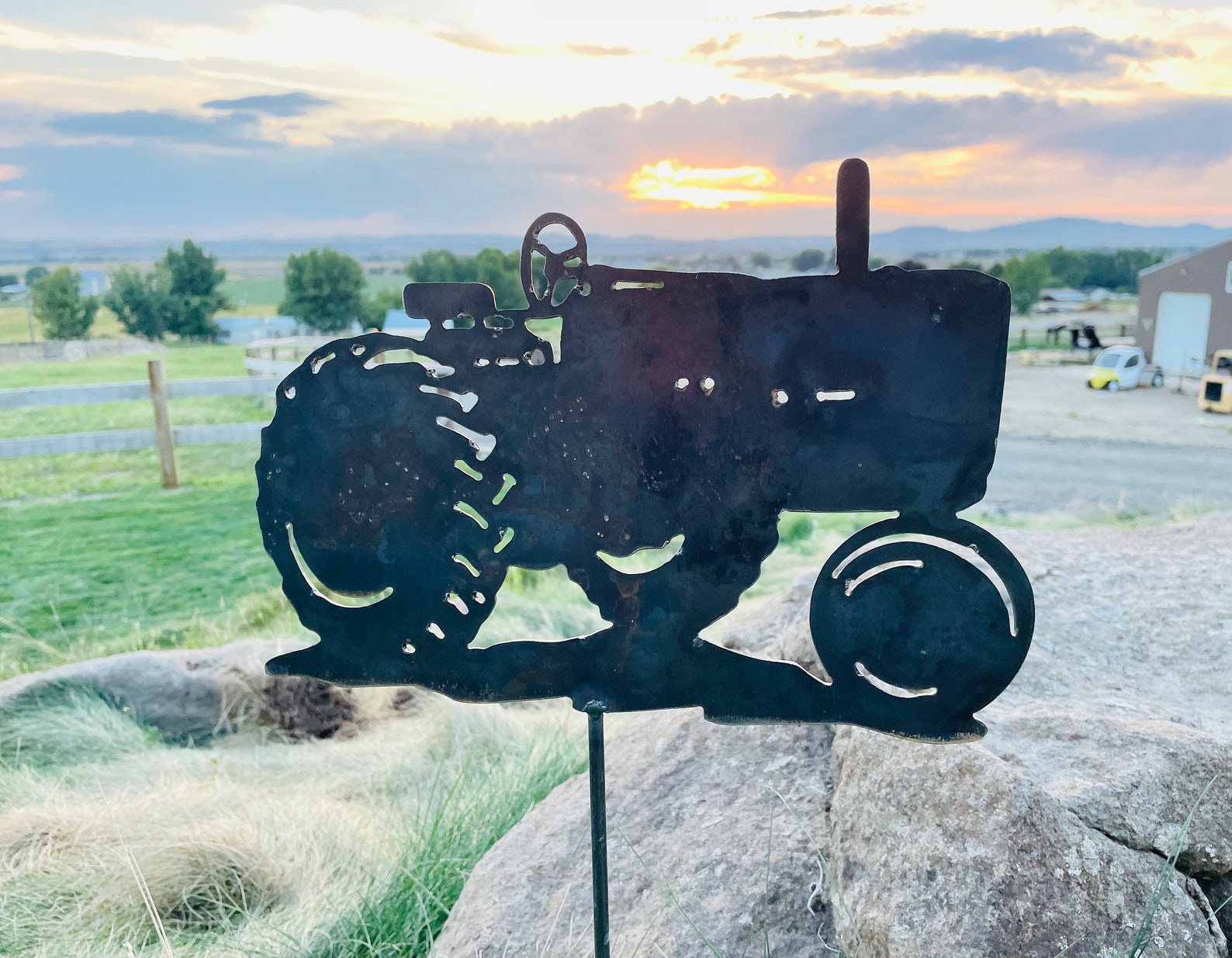 Tractor Stake - Etsy
