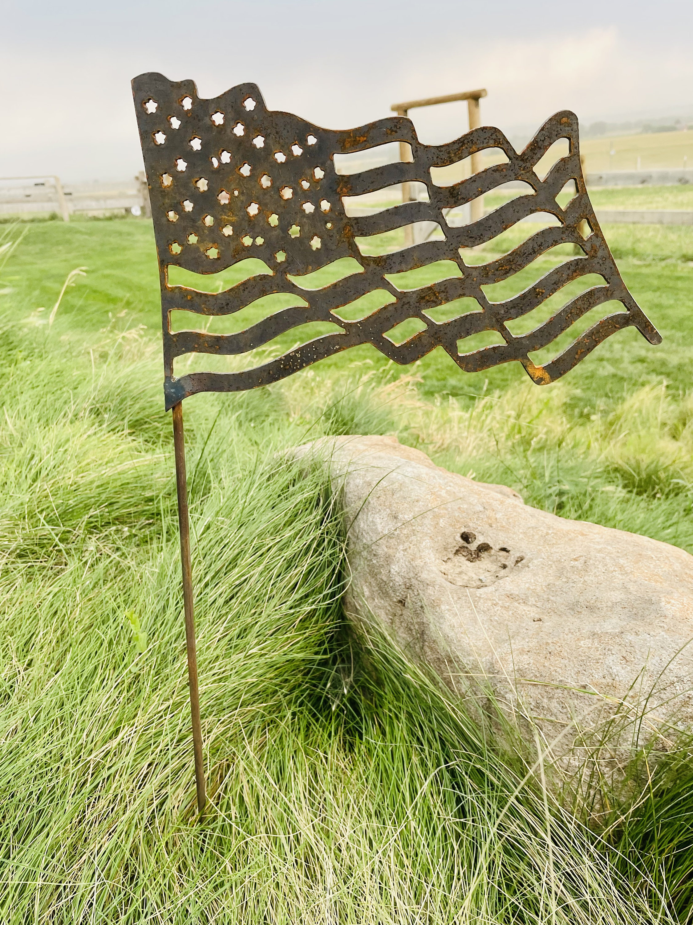 American Flag Stake - Etsy