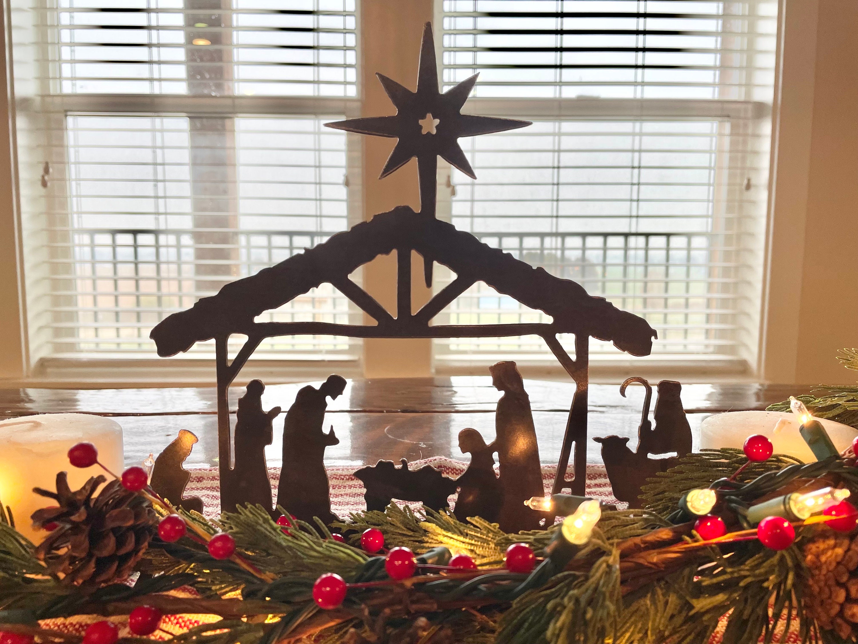 Metal Nativity Scene - Etsy