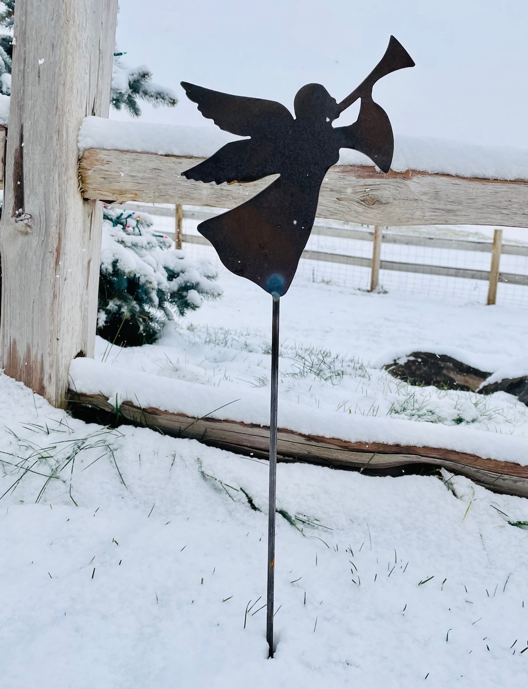 Metal Angel Stake - Etsy