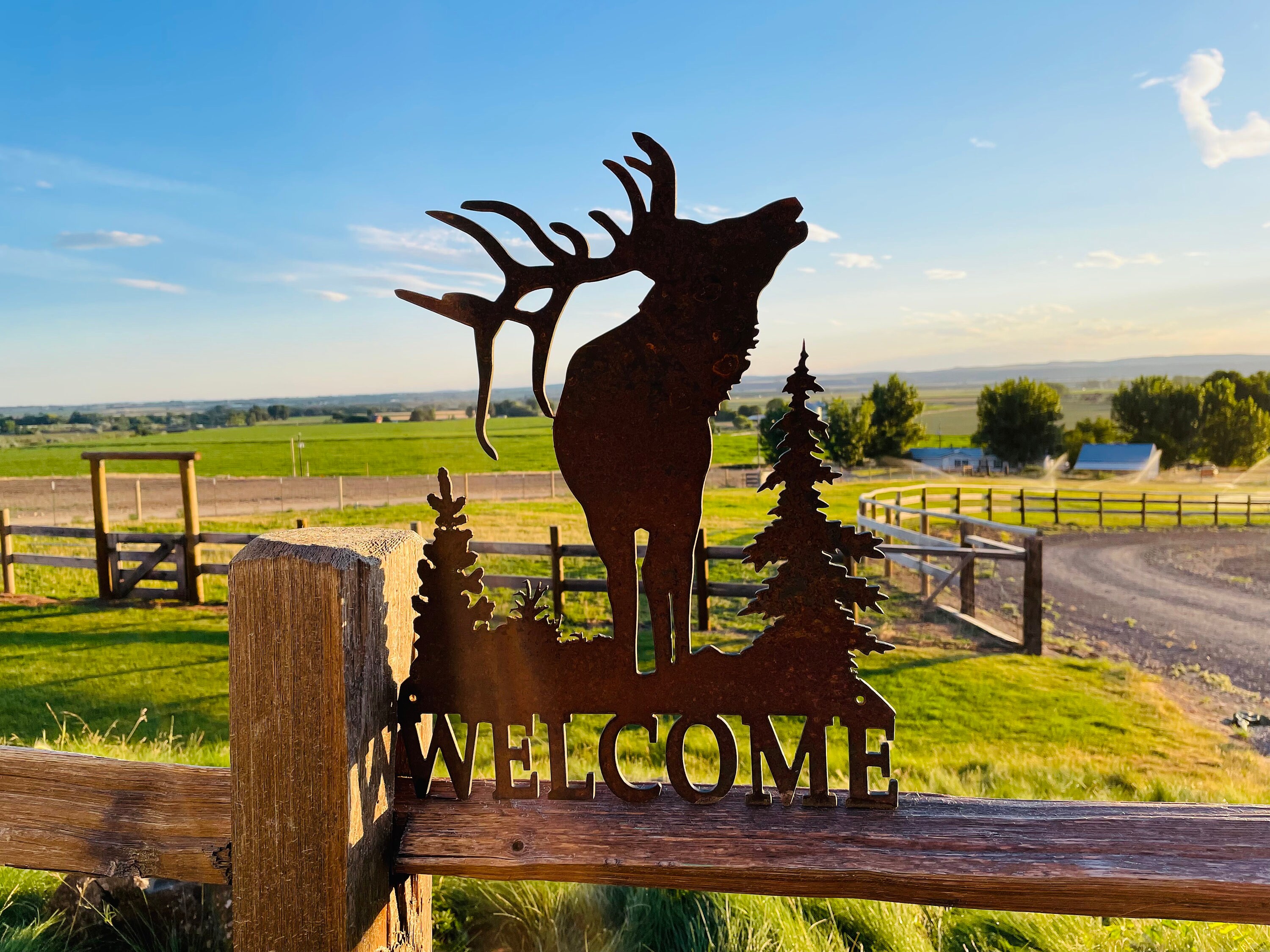 Elk Welcome Sign - Etsy