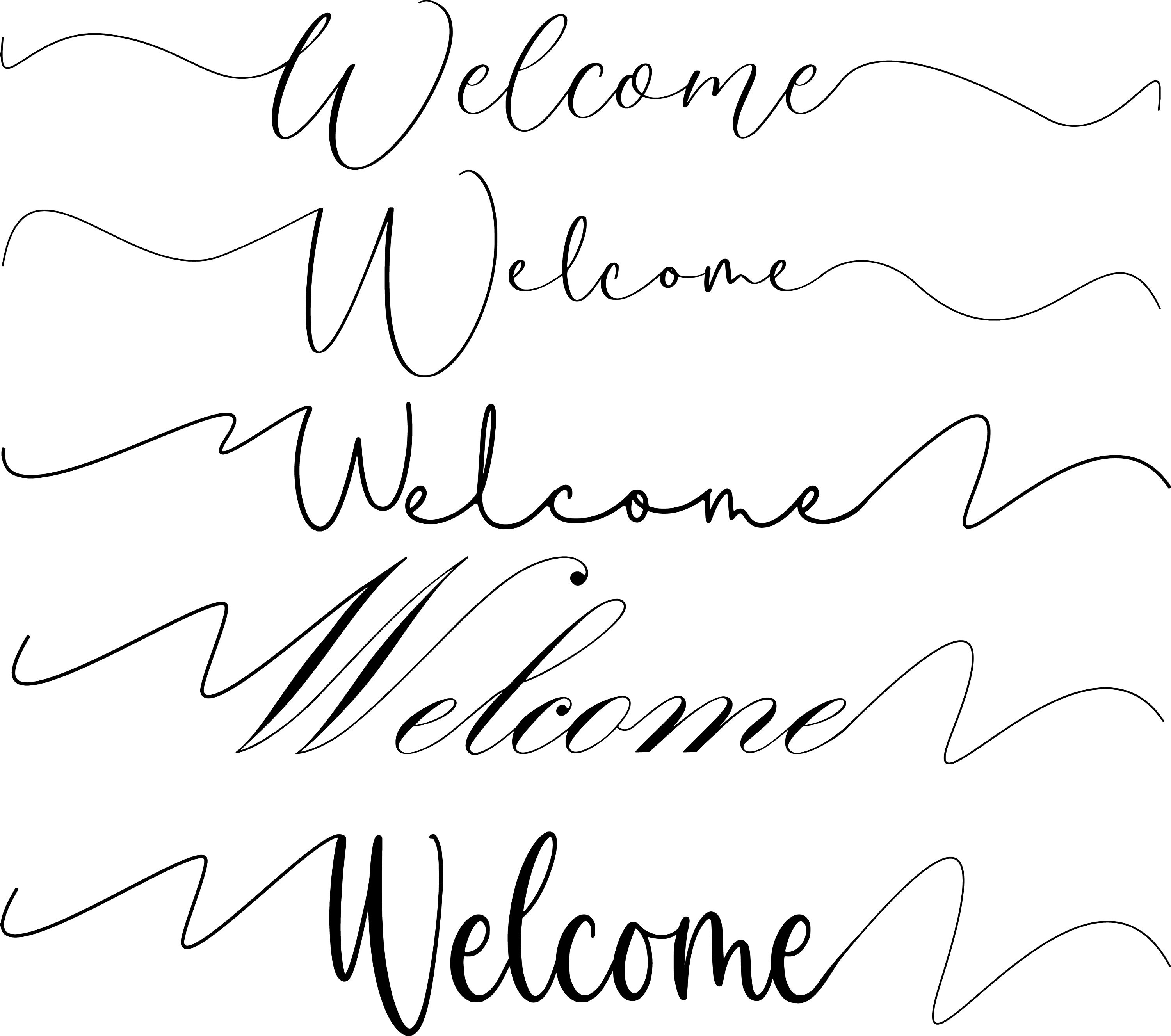 Welcome Words With Glyphs - Etsy