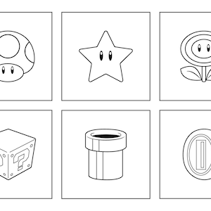 Mario Items SVG, Print and Cut, Basic Cuts for Cricut and Other Cutting ...