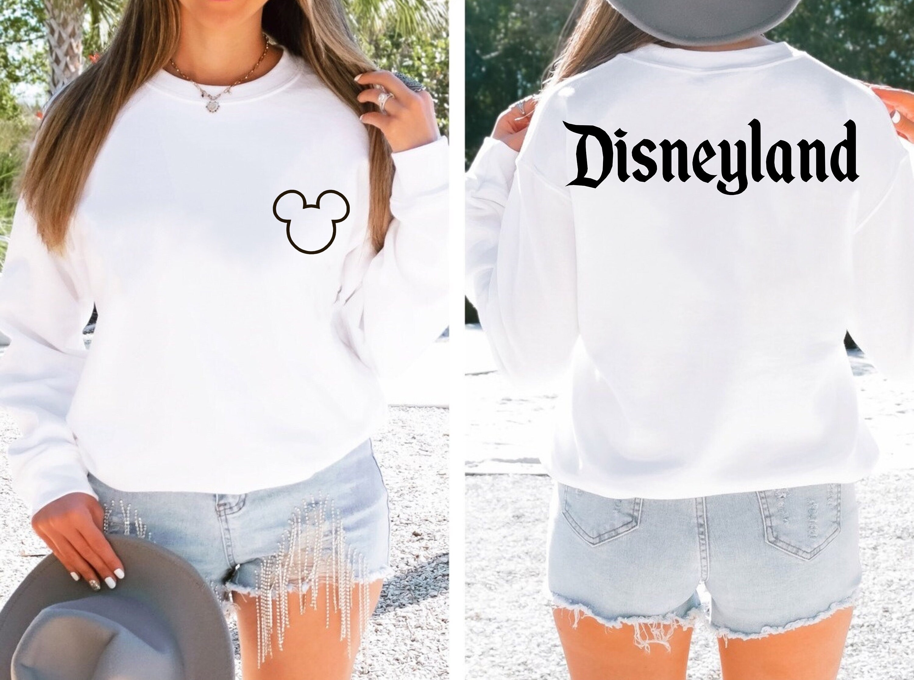 Disney Crewneck Disneyland Clothes Oversized Disney Shirt - Etsy