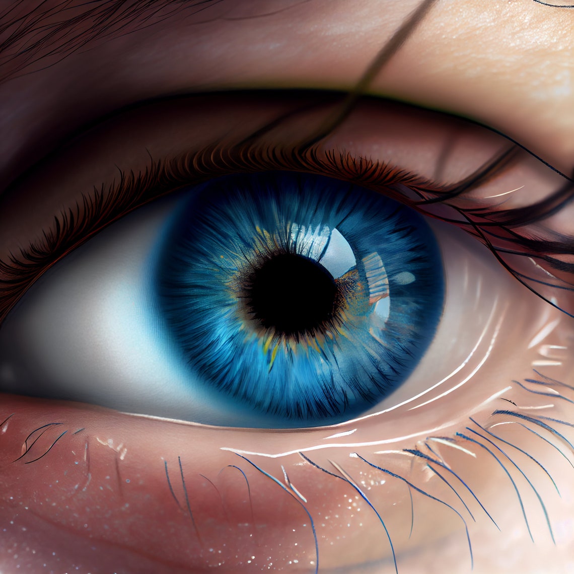 Blue Eye Digital Wall Art Prints 4 - Etsy