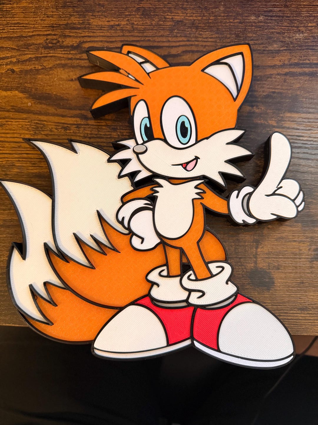 Tails Thumbs Up! – 3D Printed Miles ‘tails’ Prower Multi-color Wall Art ...
