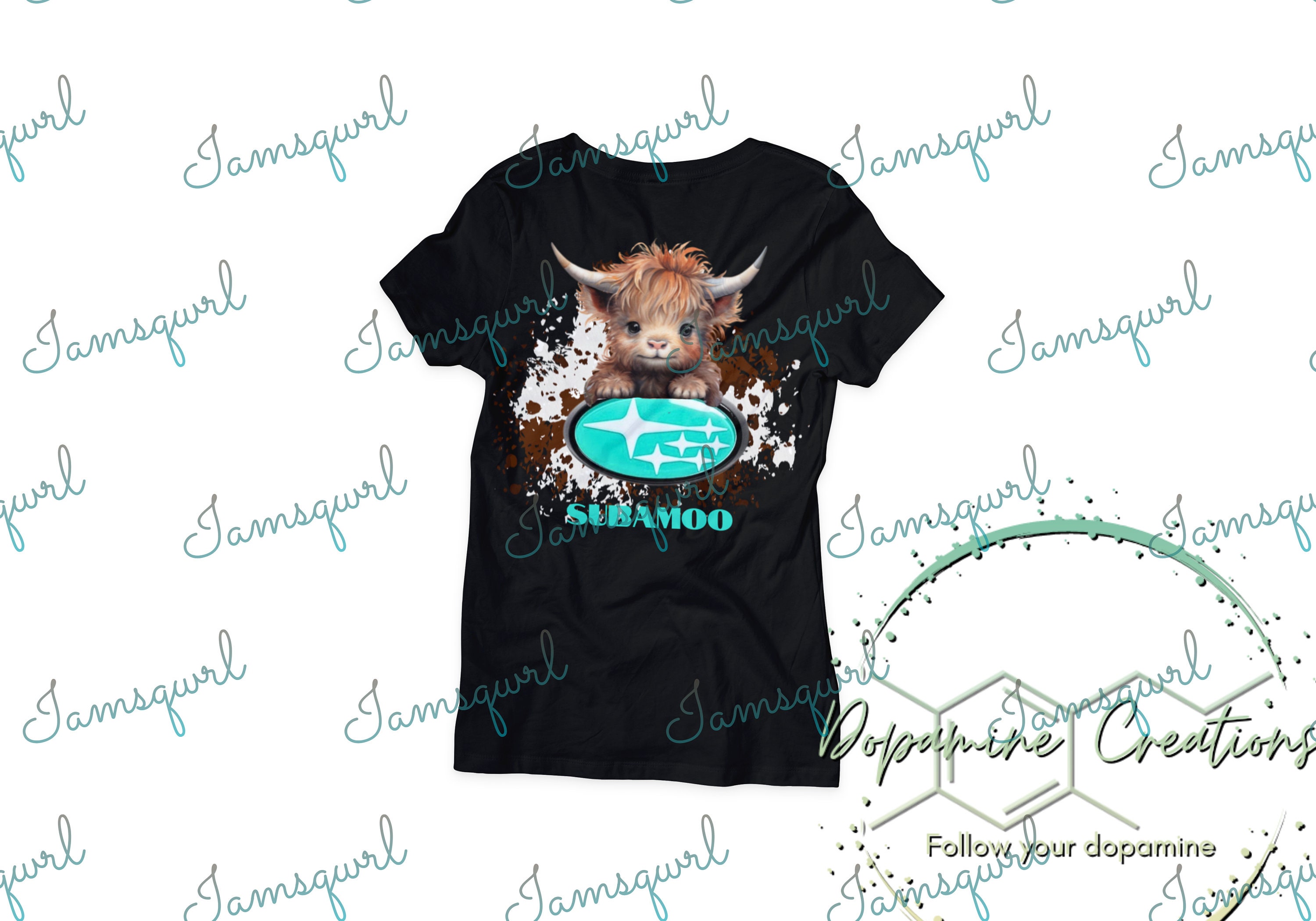 Subamoo Teal With White Brown Spots T-shirt/sweatshirt/hoodie - Etsy