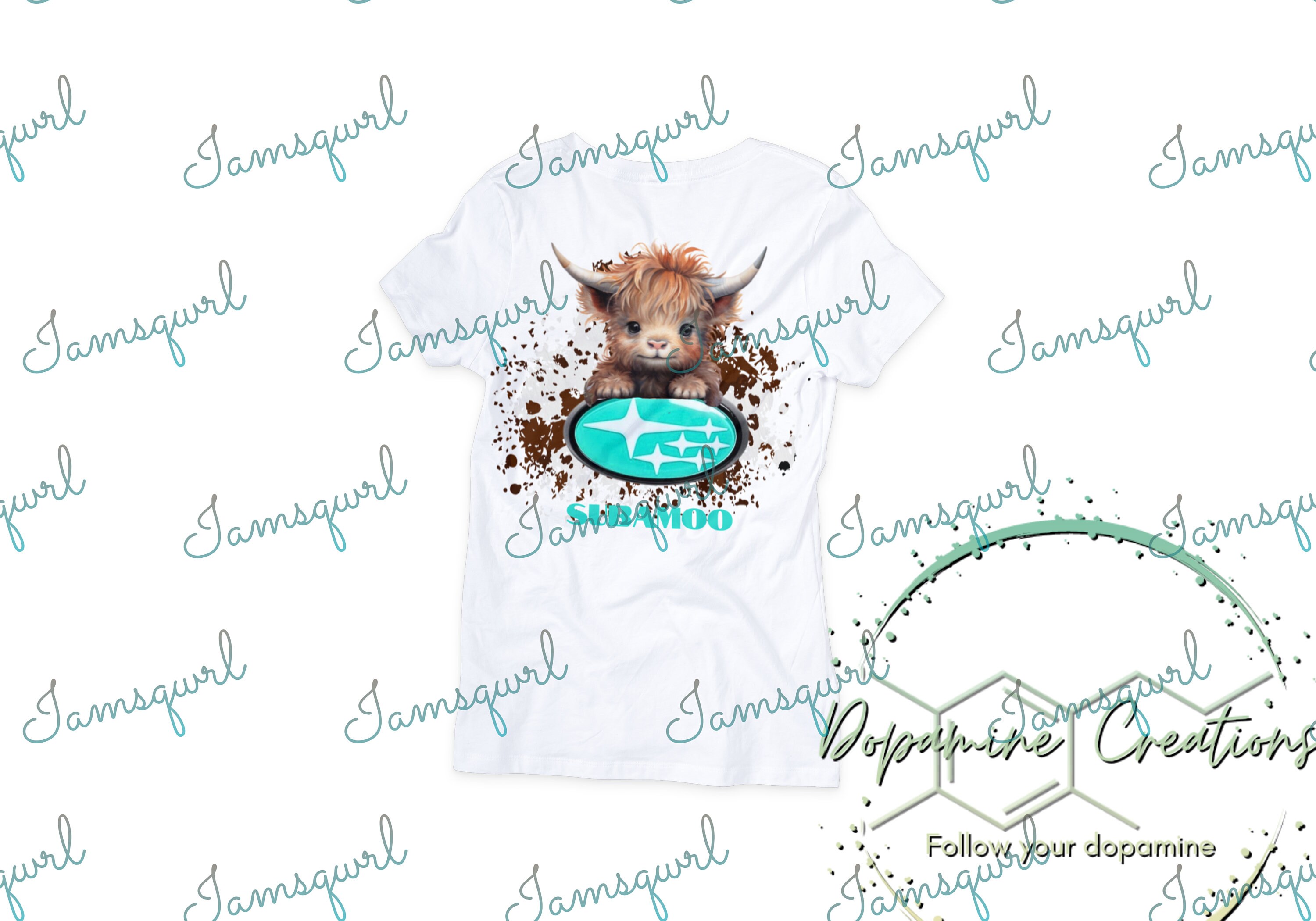 Subamoo Teal With White Brown Spots T-shirt/sweatshirt/hoodie - Etsy