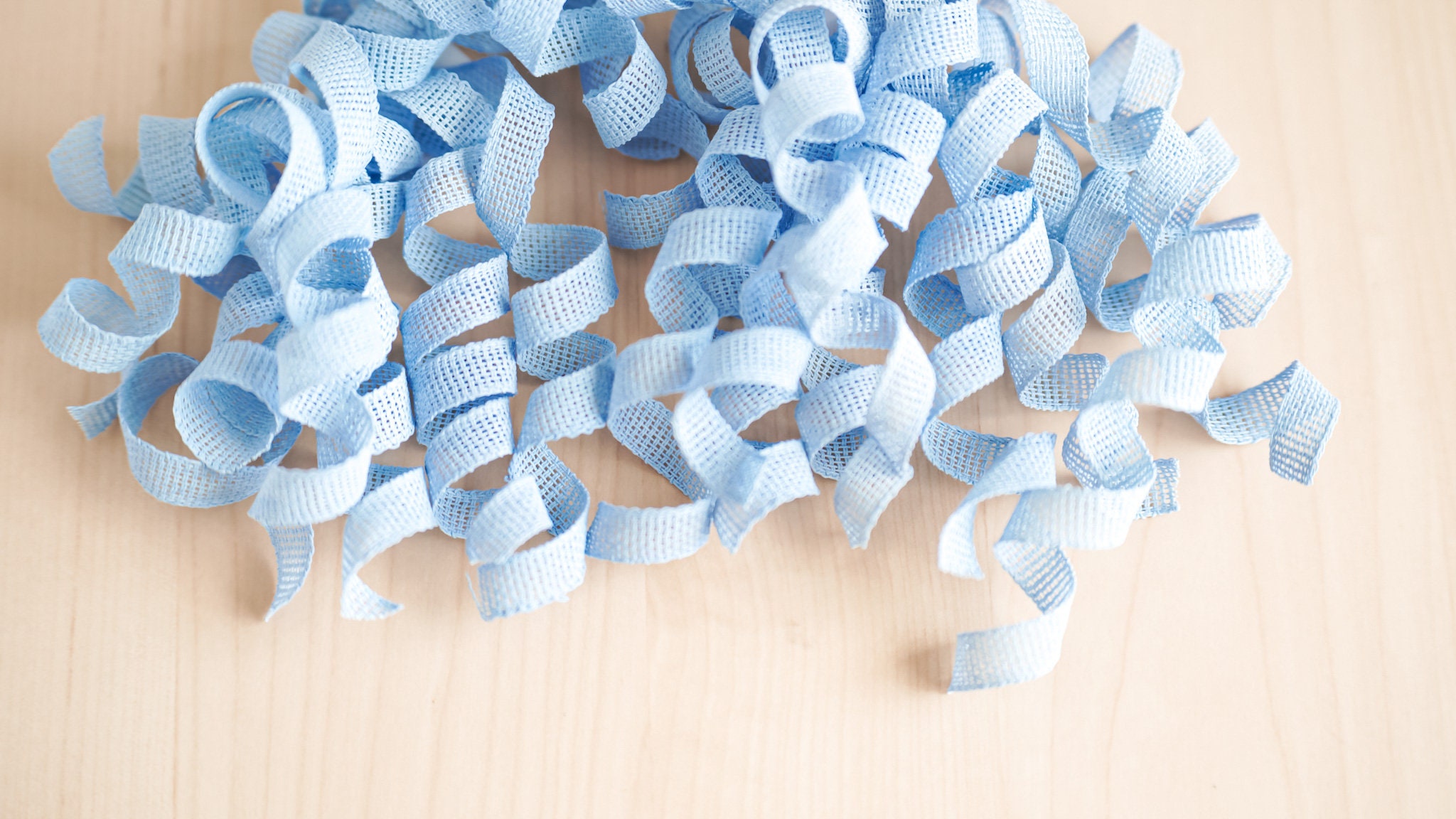 Paper Curly Gift Bow, Sky Blue Curly Gift Bow, Pastel Curly Bow,loose ...