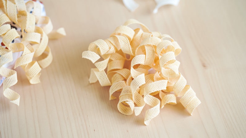 Paper Curly Gift Bow, Pale Yellow Curly Gift Bow,paper Bow, Baby Shower ...