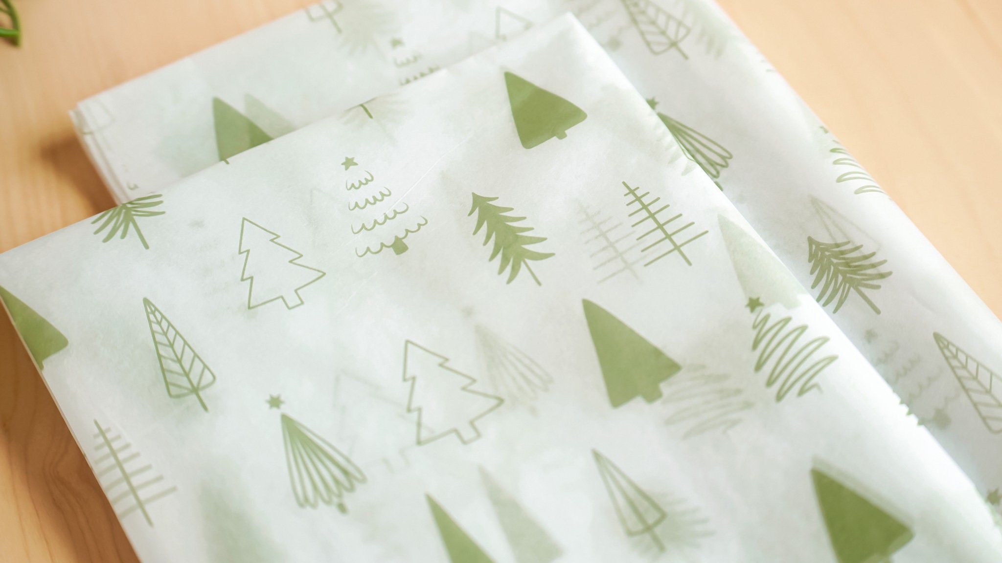 Christmas Tree Tissue Paper(set of 10), Gift Wrapping Paper, Christmas ...
