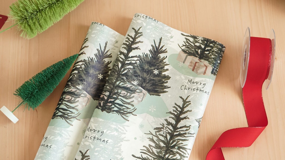 Christmas Tree Tissue Paper, Christmas Gift Wrapping Paper, Holiday ...