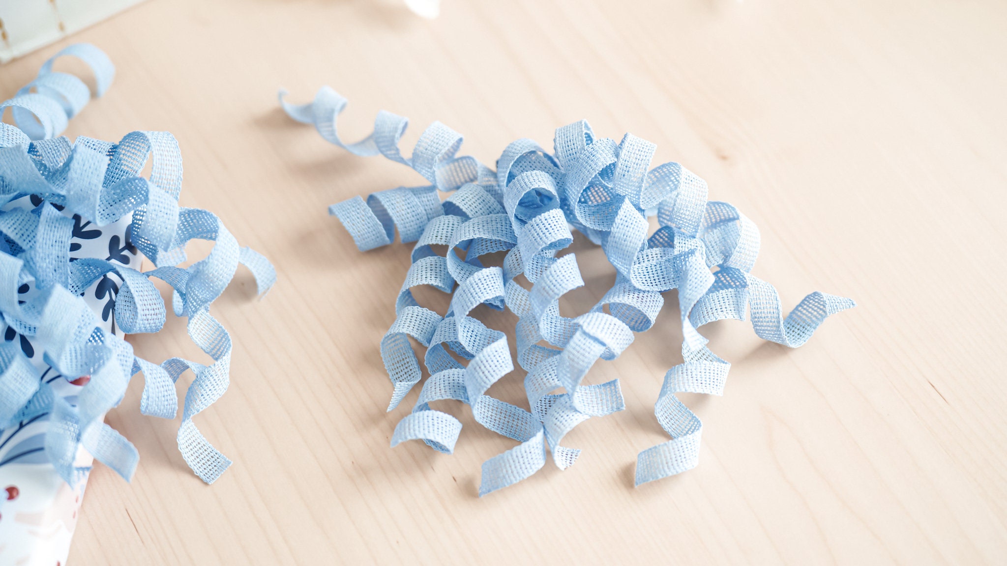 Paper Curly Gift Bow, Sky Blue Curly Gift Bow, Pastel Curly Bow,loose ...