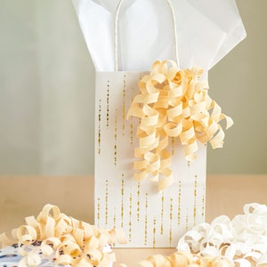 Paper Curly Gift Bow, Pale Yellow Curly Gift Bow,paper Bow, Baby Shower ...