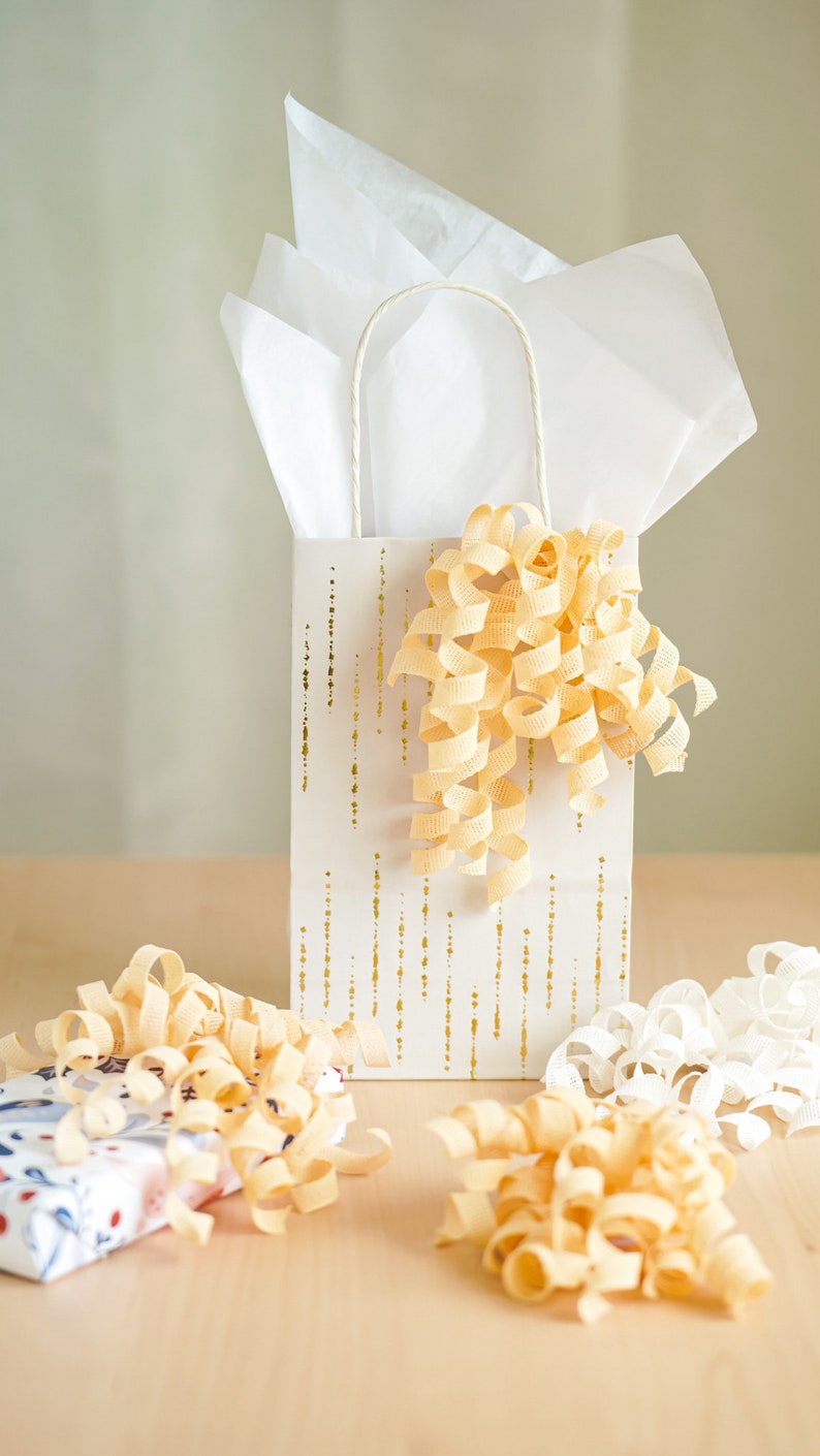 Paper Curly Gift Bow, Pale Yellow Curly Gift Bow,paper Bow, Baby Shower ...