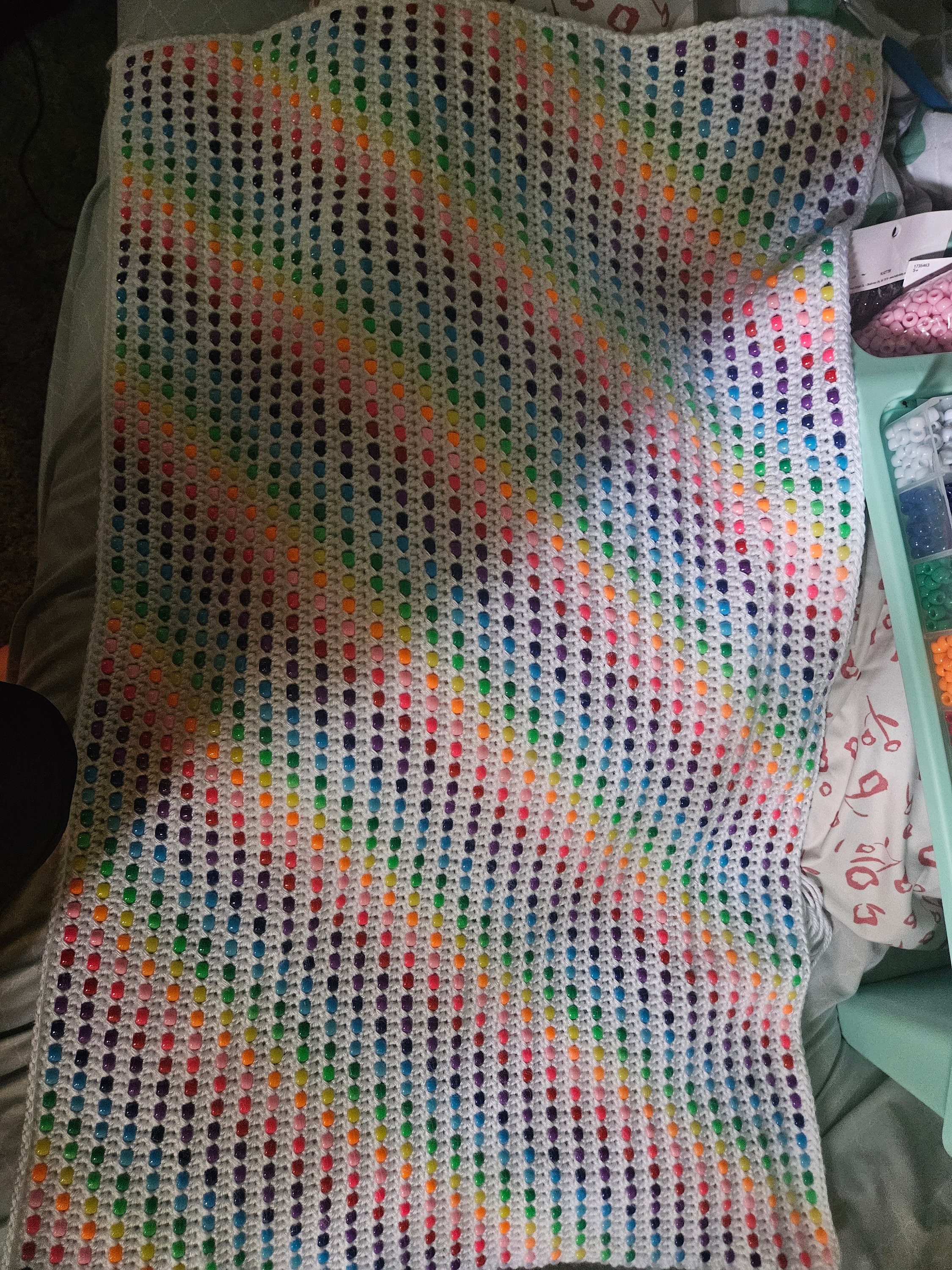 Crochet Weighted Sensory Bead Blanket - Etsy