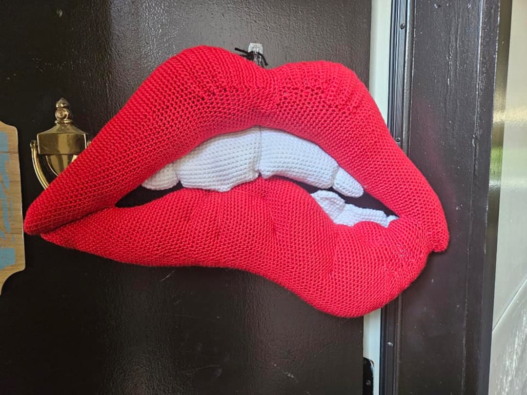 Large Lips Pillow or Wall Hanging - Etsy