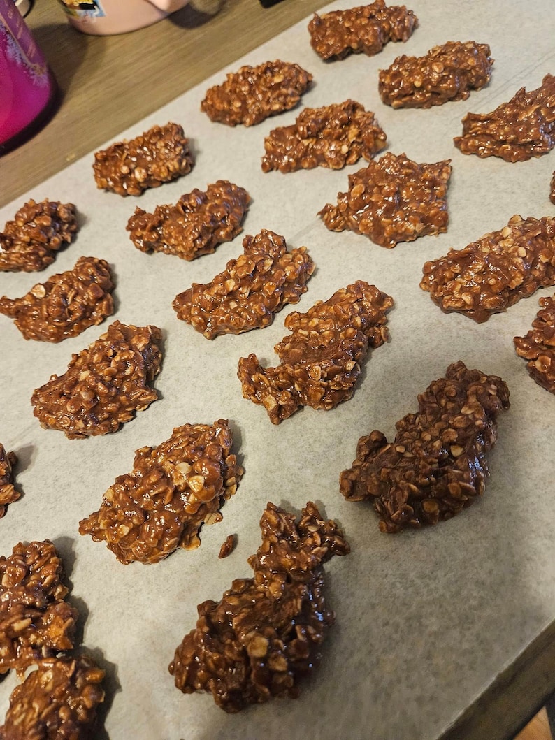 Peanut Butter Chocolate No Bake Cookies - Etsy