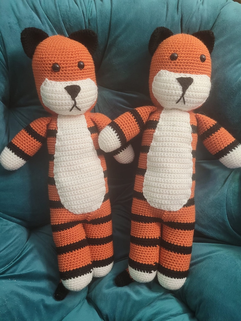 Plush Tiger Crochet Stuffed Animal - Etsy