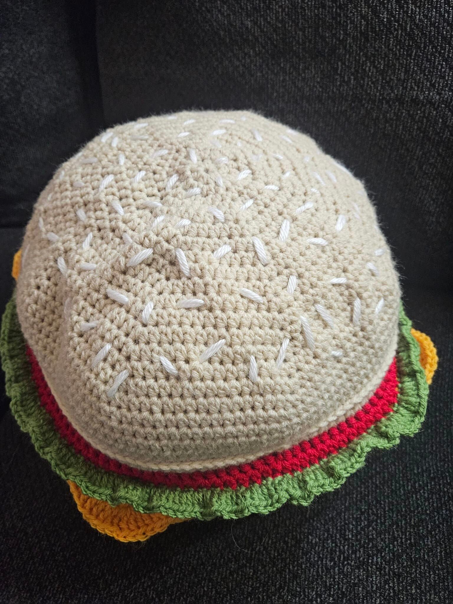 CROCHET PATTERN ONLY Giant Cheeseburger Pillow - Etsy