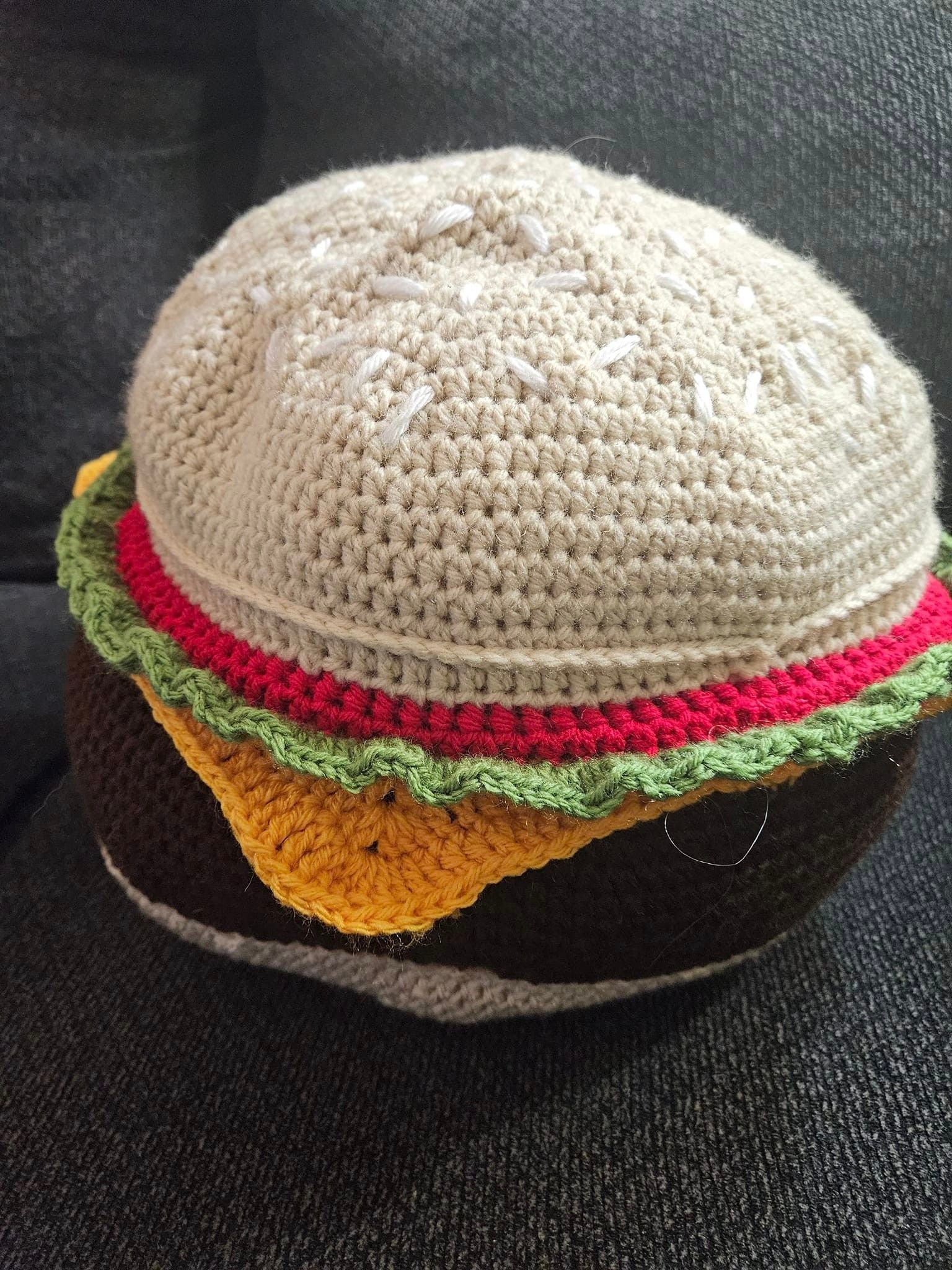 CROCHET PATTERN ONLY Giant Cheeseburger Pillow - Etsy