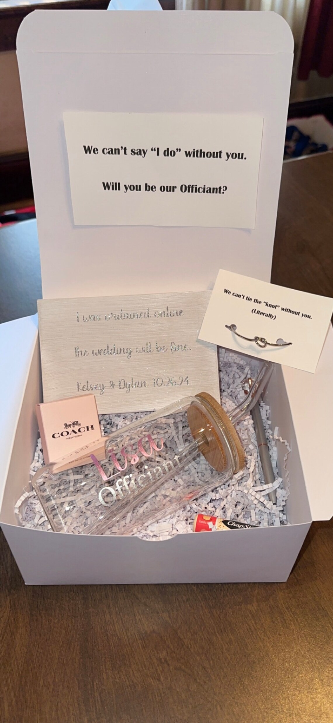 Officiant Proposal Box - Etsy