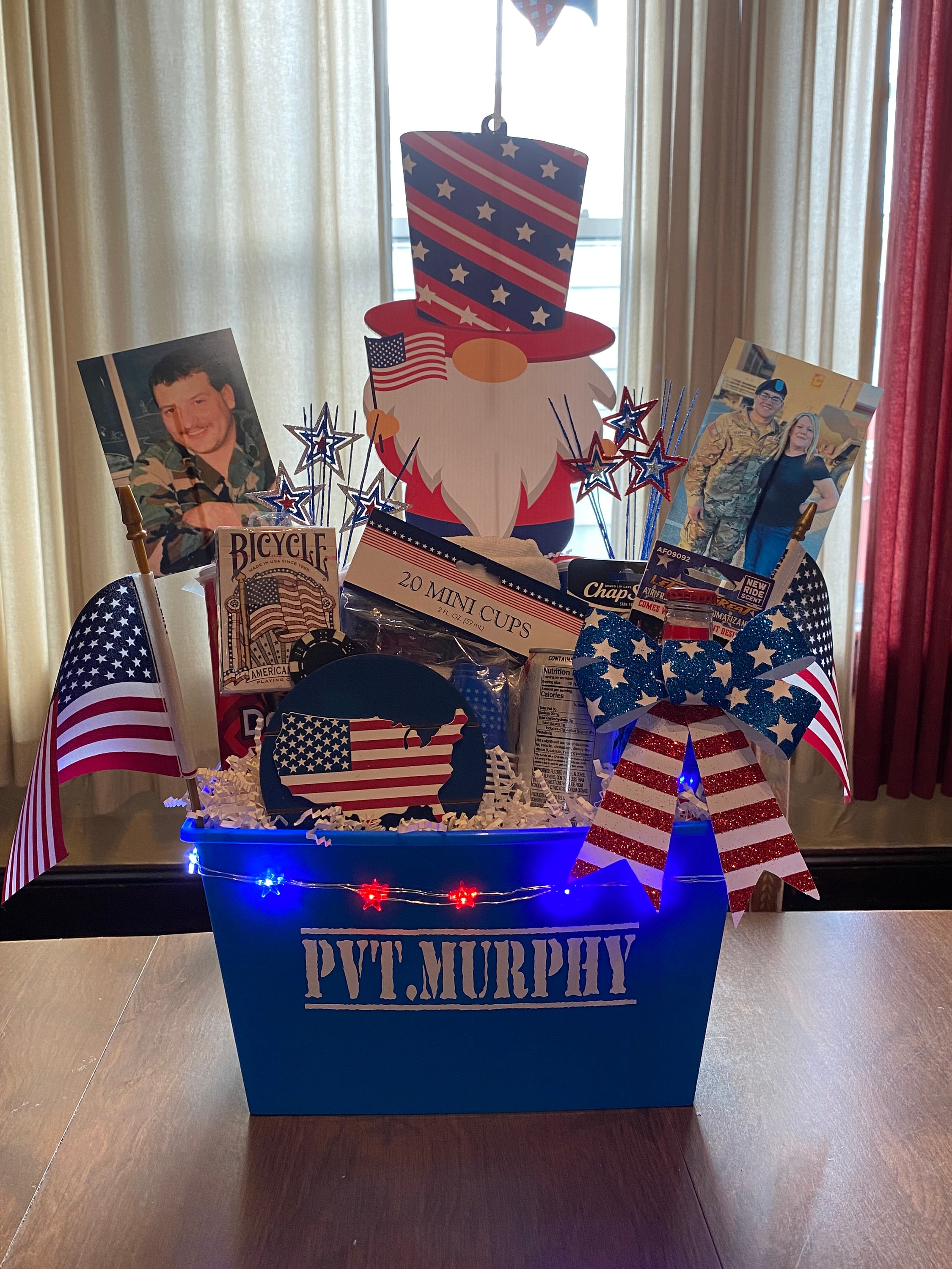 Personalized Military Gift Basket - Etsy