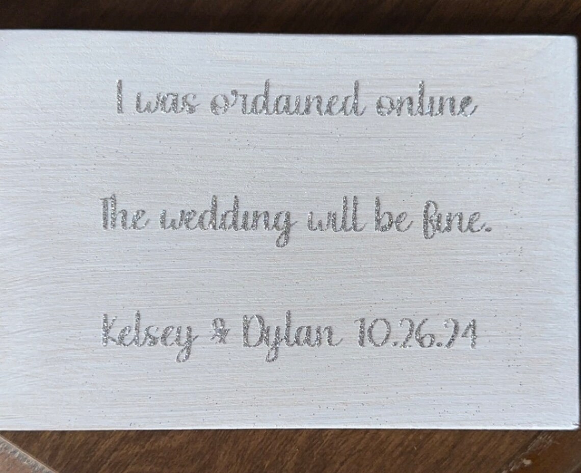 Officiant Proposal Box - Etsy